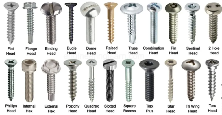 A Practical Guide to Types Of Screw Heads